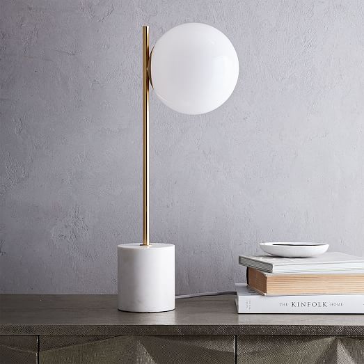 Sphere Stem Table Lamp | Modern Light Fixtures | West Elm