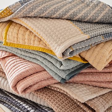 Double Cloth Plaid Throw | West Elm