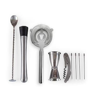 Roll-up 9-Piece Bar Tools Set | West Elm