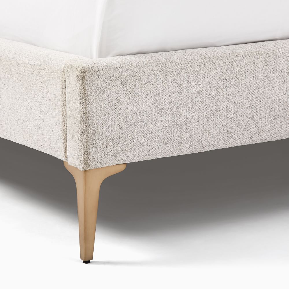 Emmett Tall Vertical Tufting Bed, Queen, PCL, Graphite, Dark Pewter ...