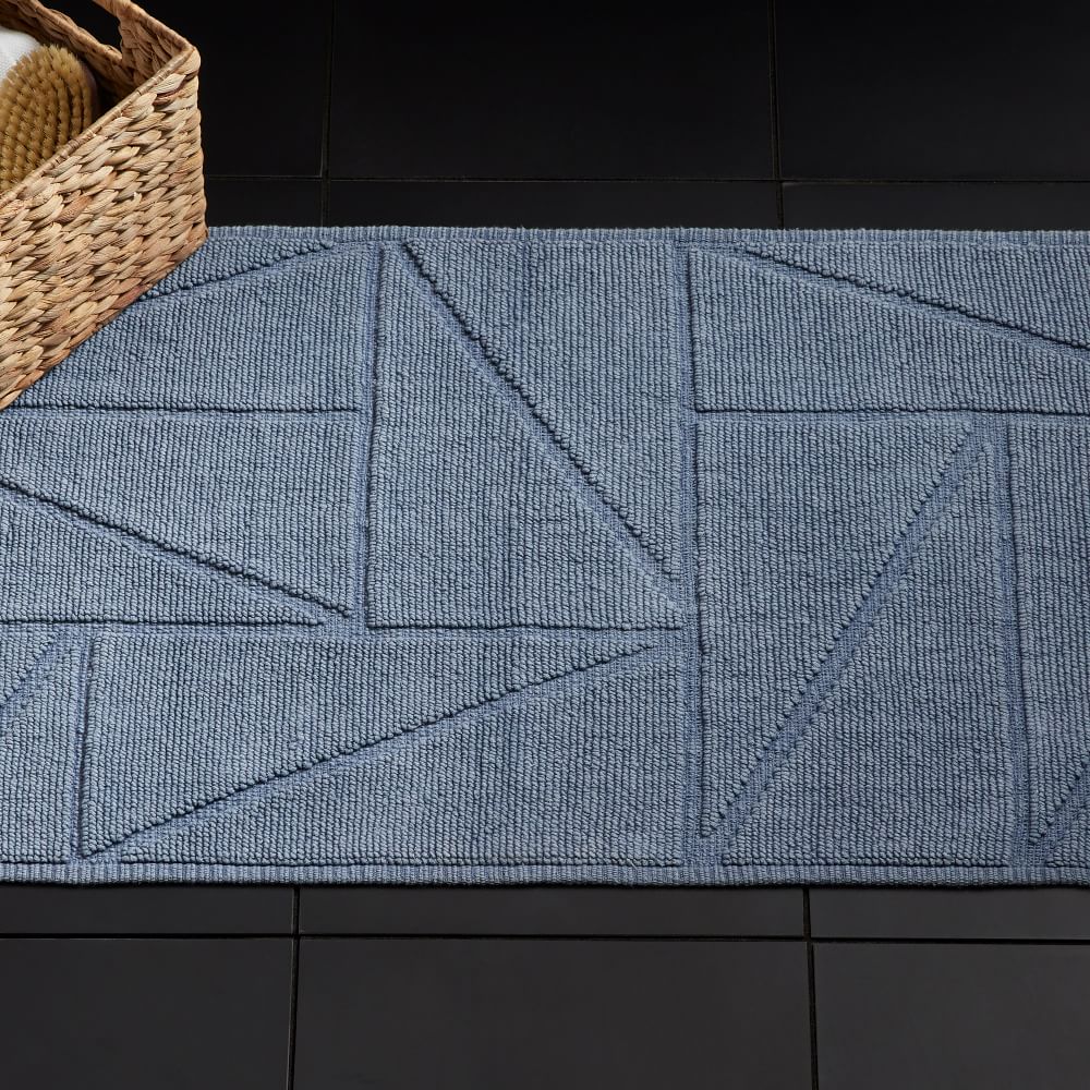 Triangle Sculpted Bath Mat | West Elm