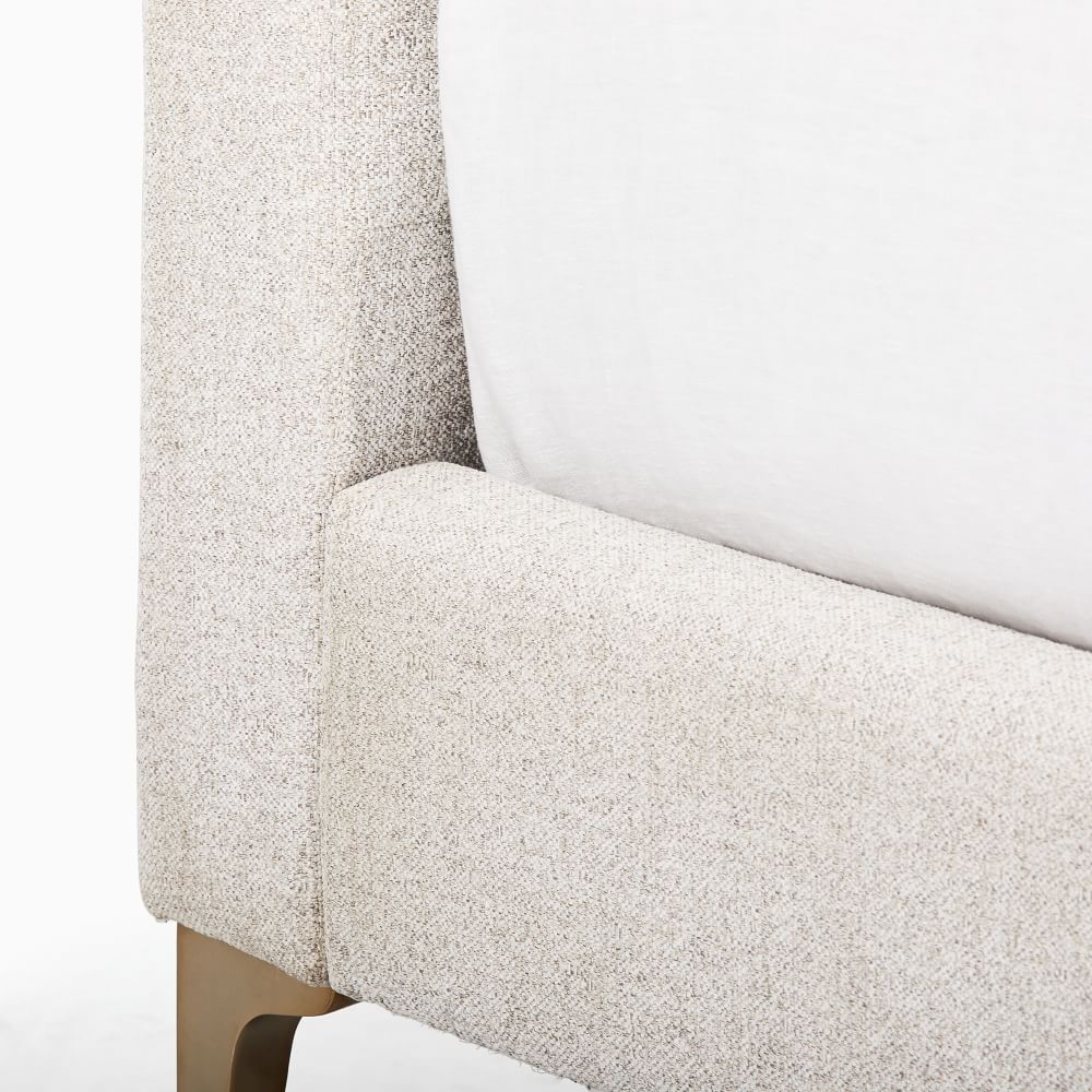 Emmett Tall Vertical Tufting Bed, Queen, PCL, Graphite, Dark Pewter ...