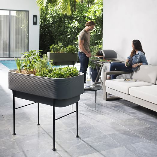 Lightweight Raised Nest Indoor/Outdoor Planters | West Elm