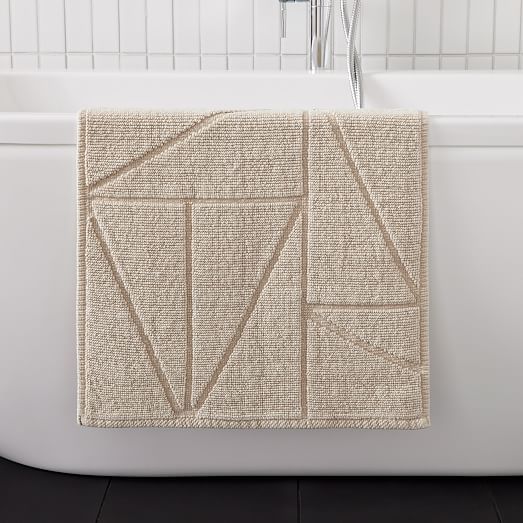 Triangle Sculpted Bath Mat | West Elm