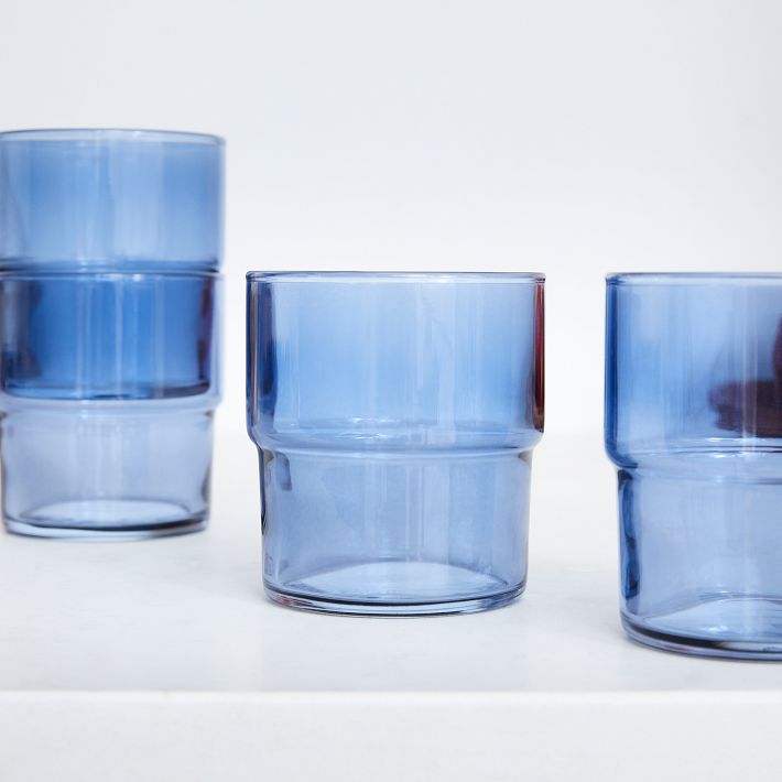 Essential Stacking Drinking Glass Collection | West Elm