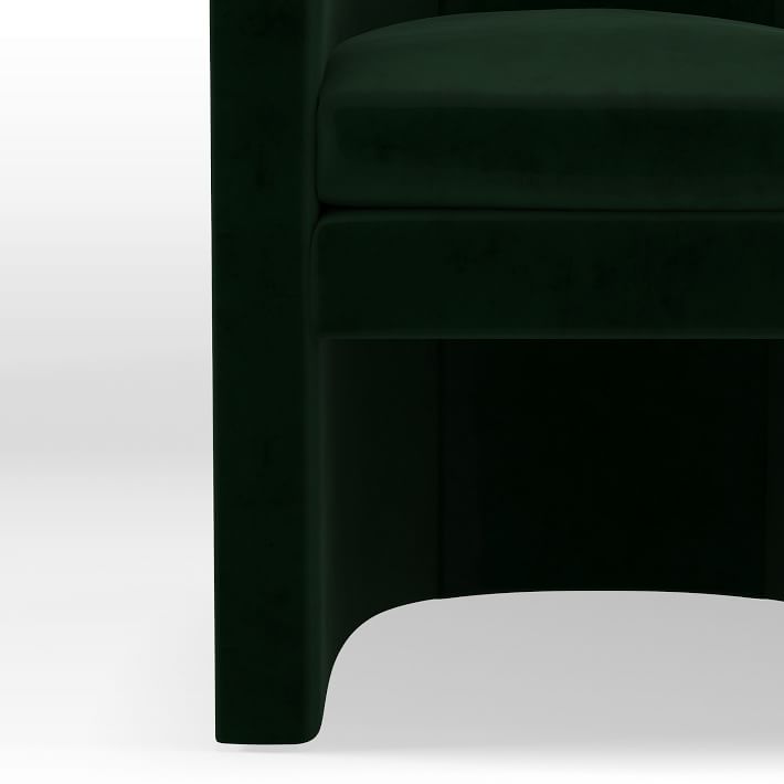 Modern Rounded Upholstered Back Chair | West Elm