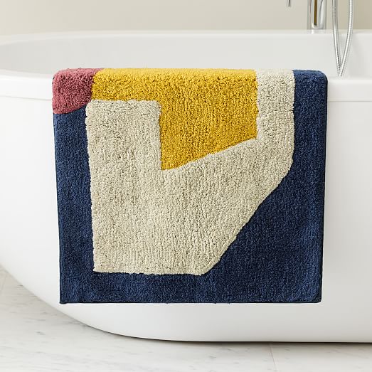 Angled Modern Bath Mat | West Elm