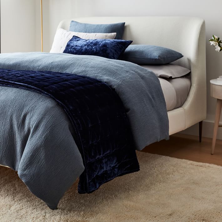 Silky TENCEL™ & Cotton Matelasse Duvet Cover & Shams | West Elm