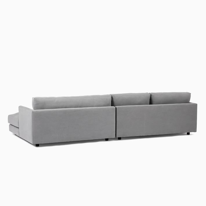 Haven 2-Piece Double Wide Chaise Sectional (127"–151") | West Elm