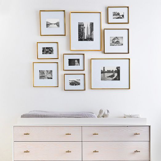 Multi-Mat Gallery Frames - Brass | West Elm