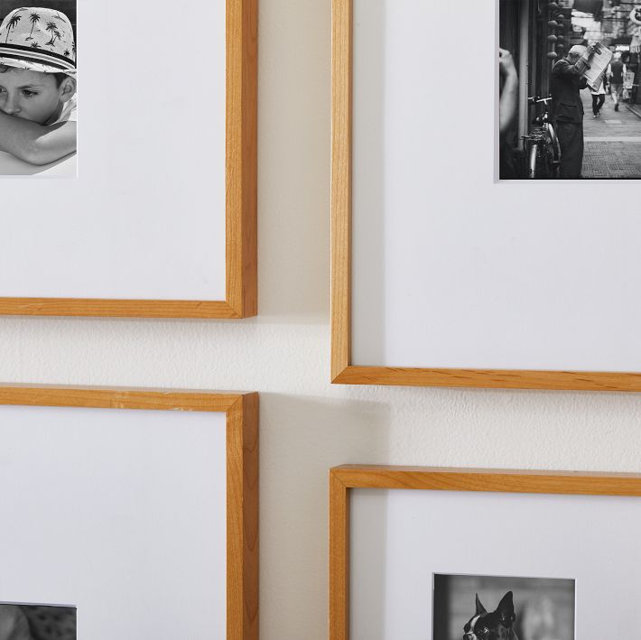 Multi-Mat Wood Gallery Frames - Wheat | West Elm