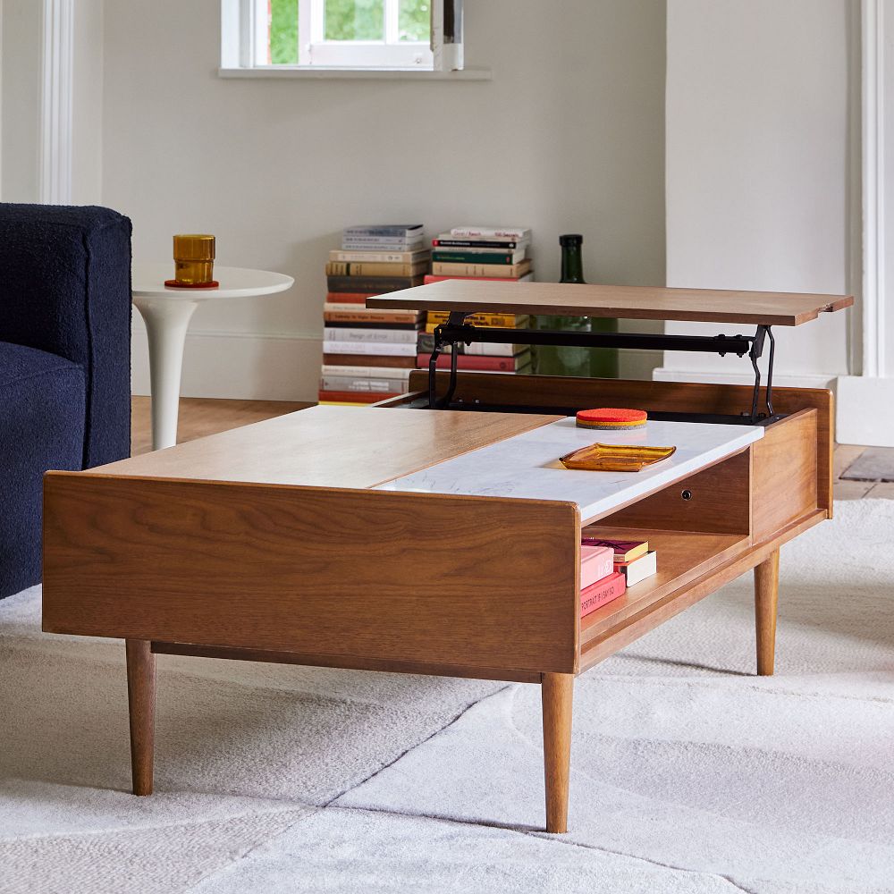 Mid-Century Pop-Up Coffee Table | Modern Living Room Furniture | West Elm