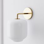 Sculptural Glass Pebble Wall Sconce - Medium | West Elm