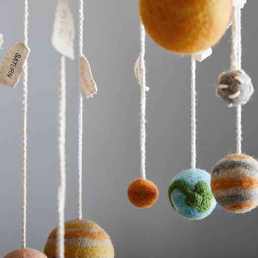 Wool Planet Ceiling Mobile | West Elm