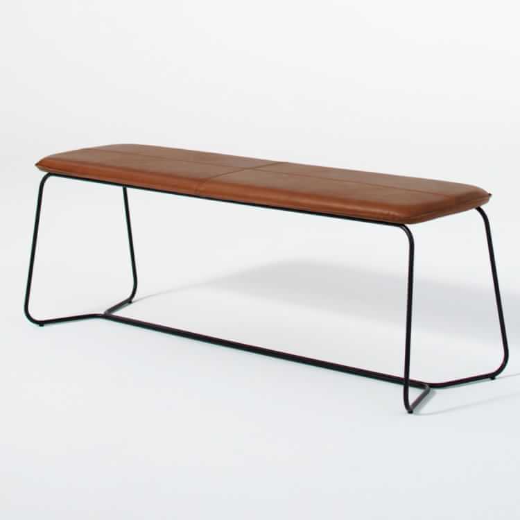 Slope Leather Dining Bench (52") | West Elm