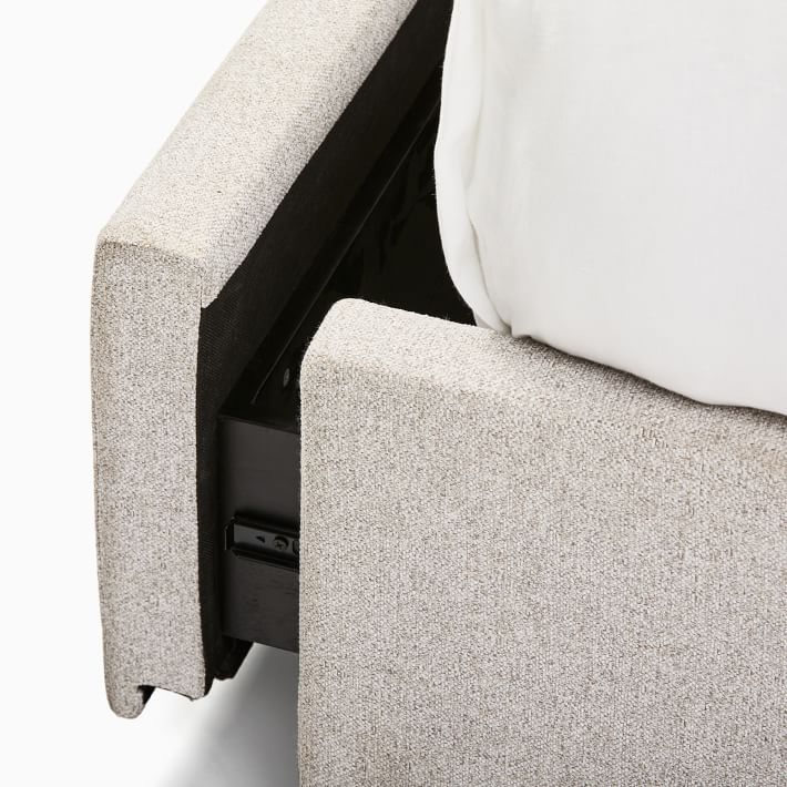 Emmett Tufted Side Storage Bed | West Elm