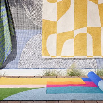 Poolside Geo Indoor/Outdoor Rug | West Elm