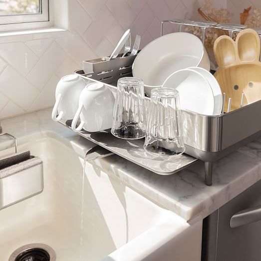 simplehuman Stainless Steel Dish Rack | West Elm