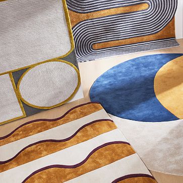 Ripple Effect Scalloped Rug | West Elm