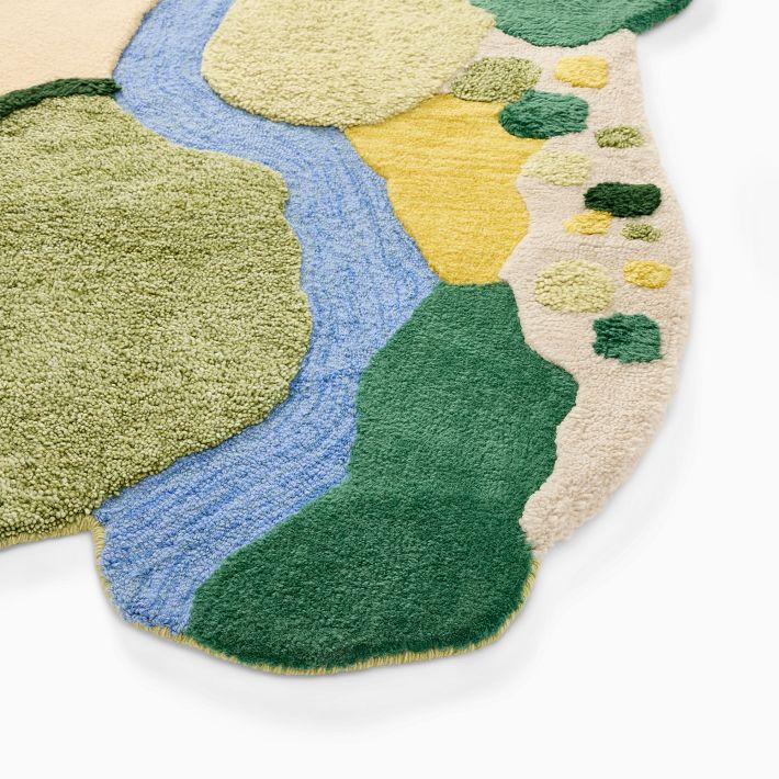 National Geographic Topo Landscape Rug | West Elm