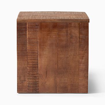 Colin King Rustic Wood Side Table (20") | West Elm