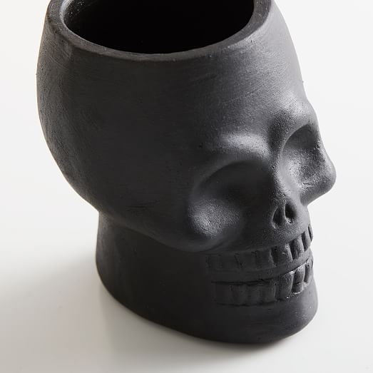 Terracotta Skull Vase | West Elm