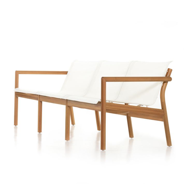 Wood Contrast Outdoor Sofa (55"–81") | West Elm