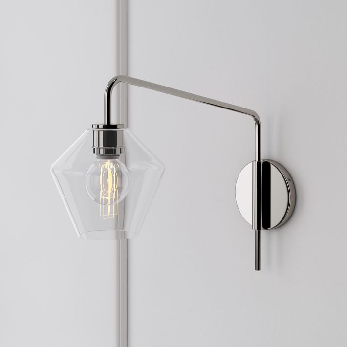 Sculptural Adjustable Geo Sconce | West Elm