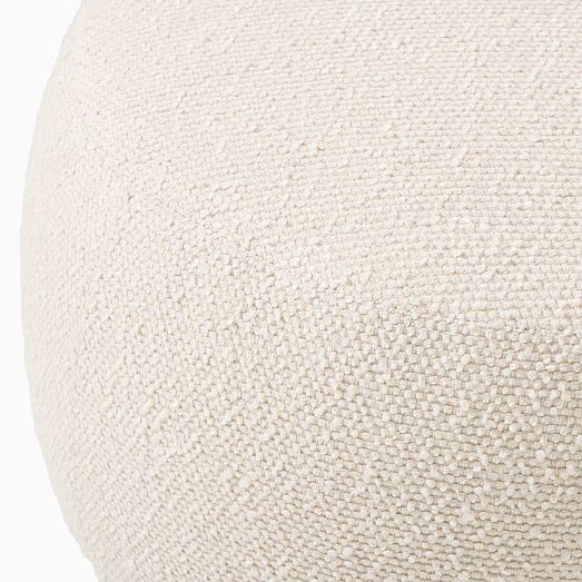 Cobble Round Ottoman - Medium | West Elm
