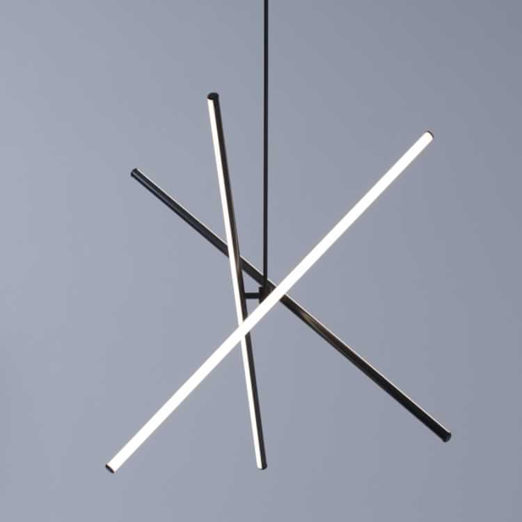 Light Rods LED Chandelier (55") | West Elm
