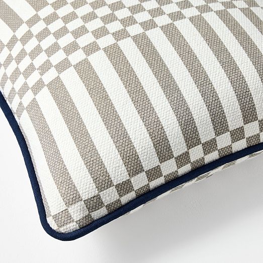 Check Pop Indoor/Outdoor Pillow | West Elm