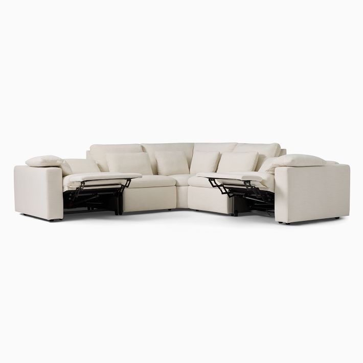 Harmony Modular Motion Reclining 5-Piece L-Shaped Sectional (122") | West Elm