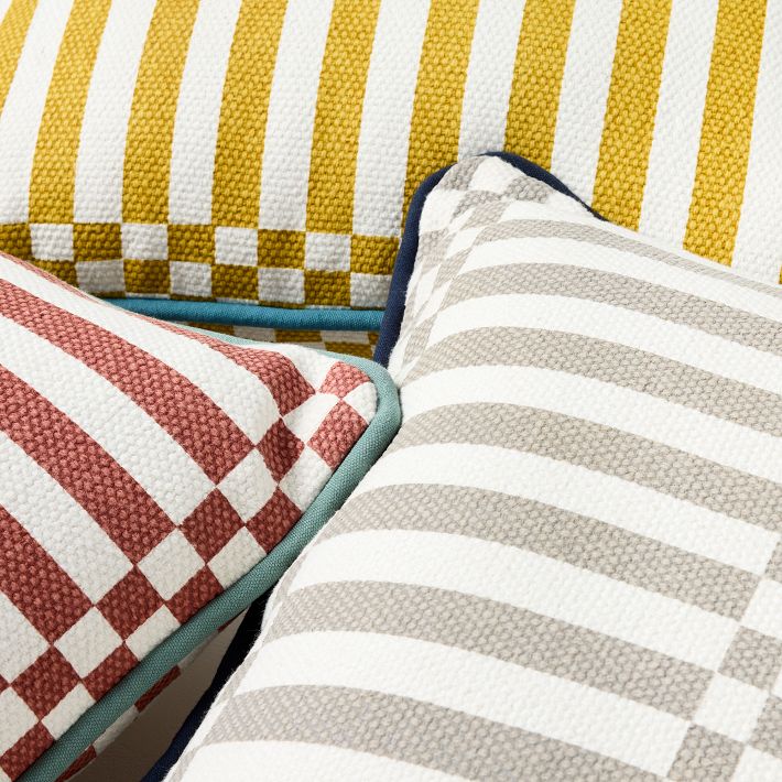 Check Pop Indoor/Outdoor Pillow | West Elm