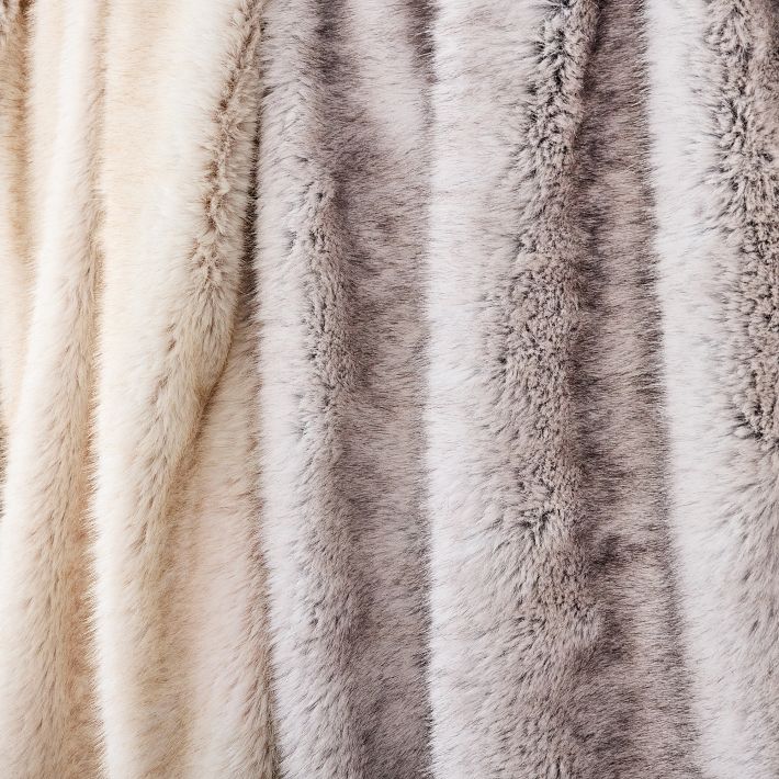 Faux Fox Fur Throw | West Elm
