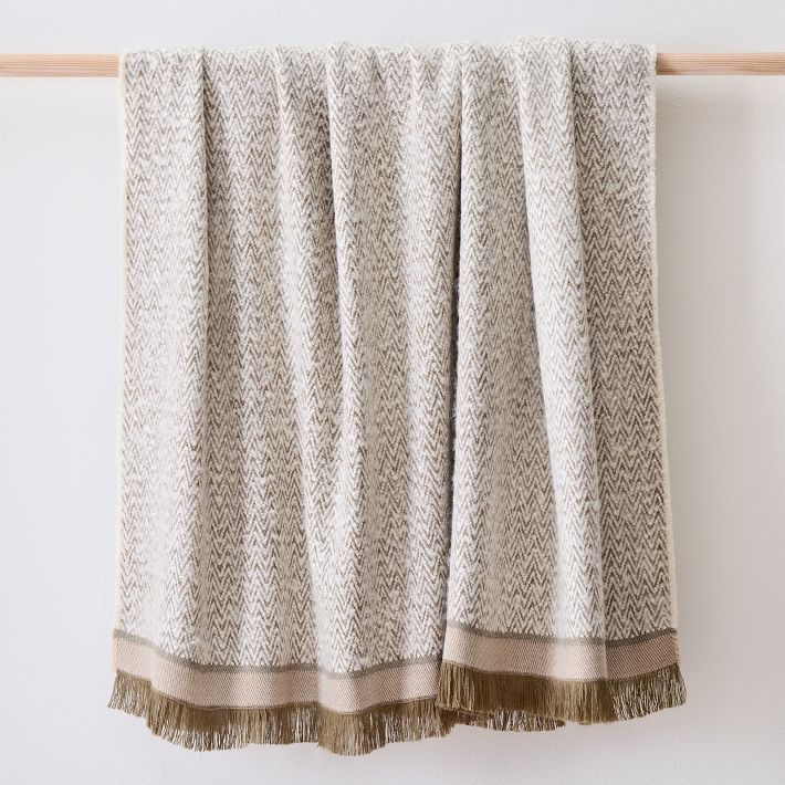 Aberdeen Herringbone Throw | West Elm
