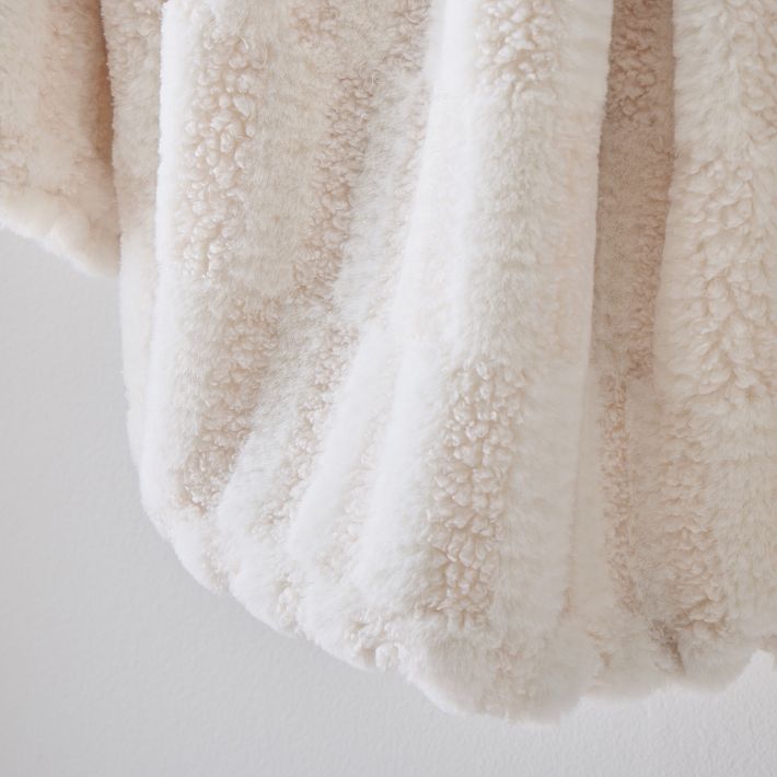 Checkerboard Fleece Throw | West Elm