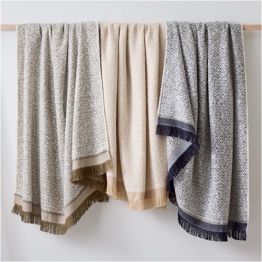 Aberdeen Herringbone Throw | West Elm