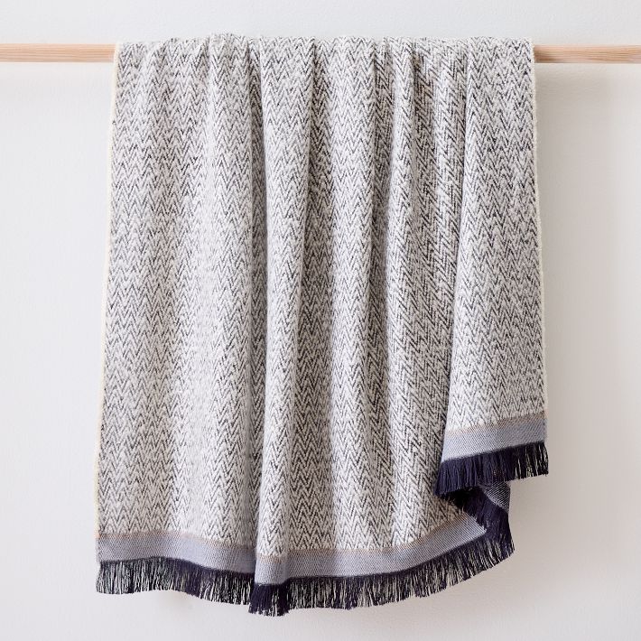 Aberdeen Herringbone Throw | West Elm