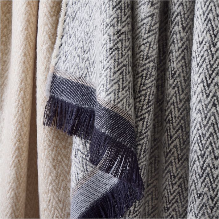 Aberdeen Herringbone Throw | West Elm