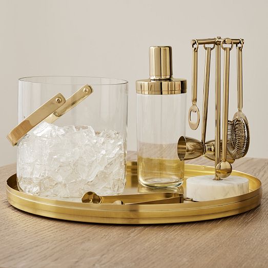 Archer Barware Ice Bucket w/ Tongs | West Elm