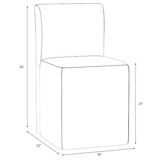 Block Base Upholstered Dining Chair | West Elm