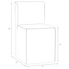 Block Base Upholstered Dining Chair | West Elm