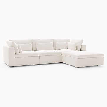 Harmony Modular 4-Piece Ottoman Sectional (120") | West Elm