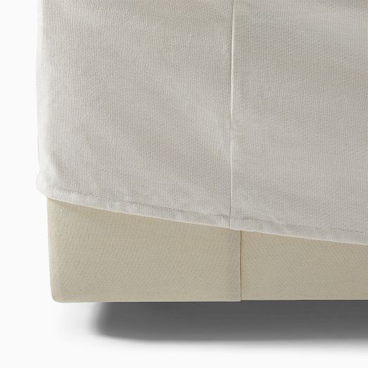 Harmony Modular Skirted Slipcover Sofa (82"–92") | West Elm