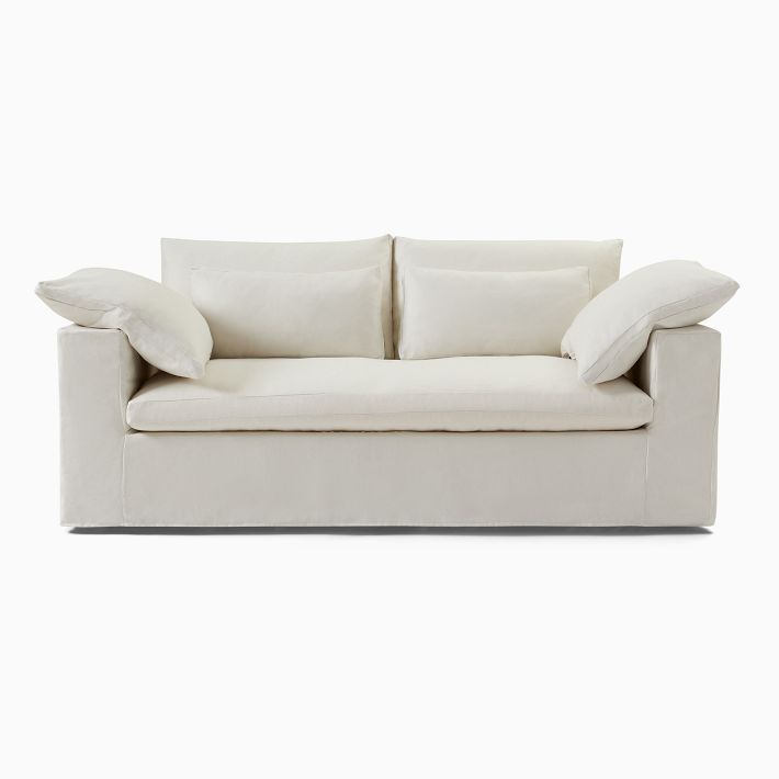 Harmony Modular Skirted Slipcover Sofa (82"–92") | West Elm