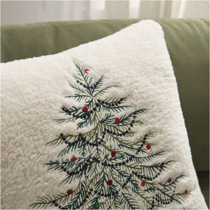 Festive Tree Pillow Cover | West Elm
