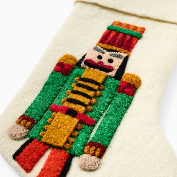 Felt Nutcracker Stocking | West Elm