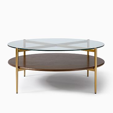 Mid-Century Art Display Round Coffee Table (34"–42") | West Elm