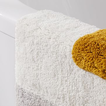 Organic Colourblock Bath Mat | West Elm