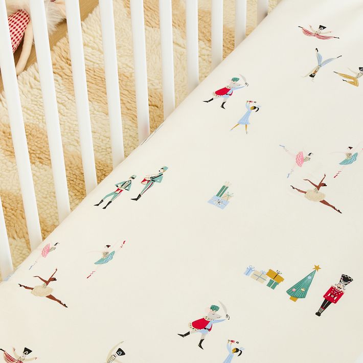 Nutcracker Crib Fitted Sheet | West Elm
